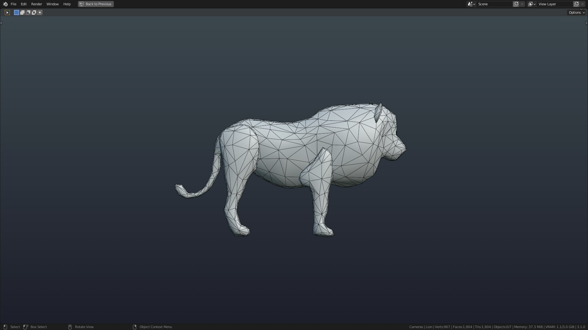 3D Low Poly Lion Rigged With Realistic Texture - TurboSquid 1876143