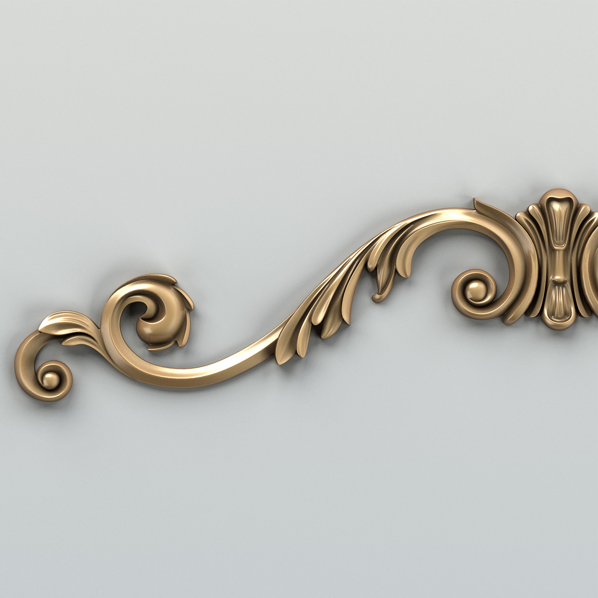 3d carved horizontal decor model