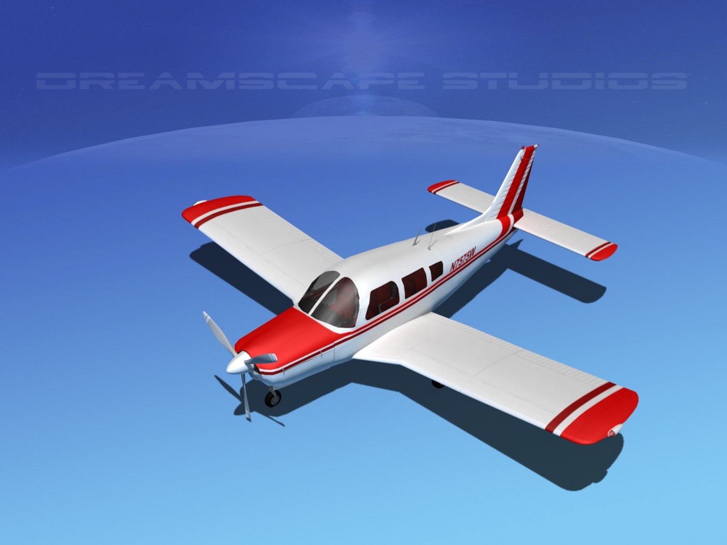 3d model propeller piper cherokee