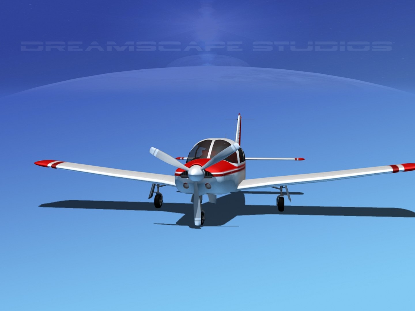 3d model propeller piper cherokee