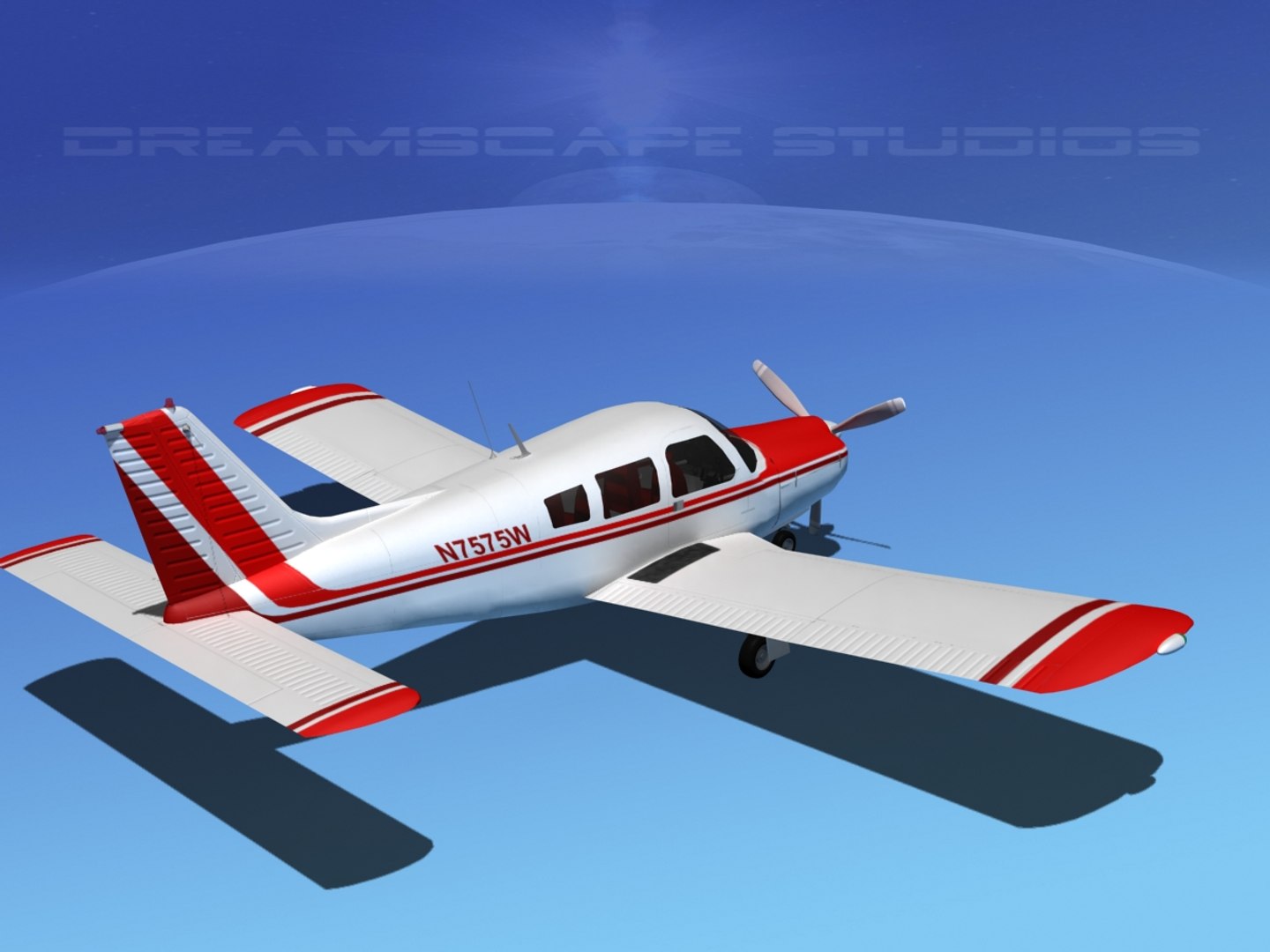 3d model propeller piper cherokee