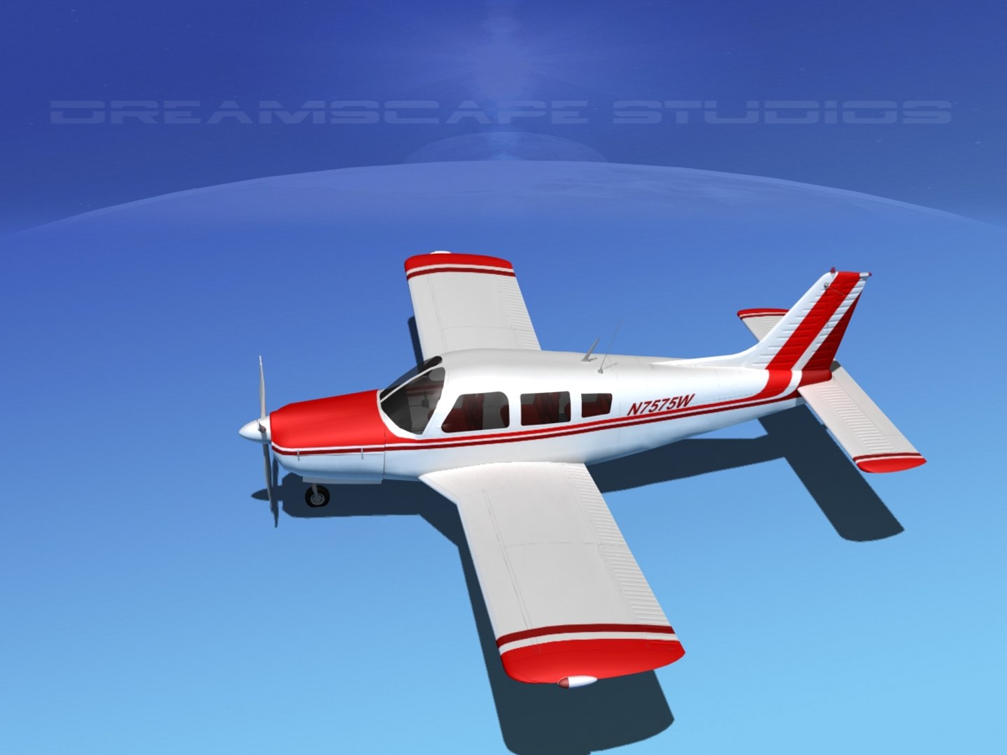 3d model propeller piper cherokee