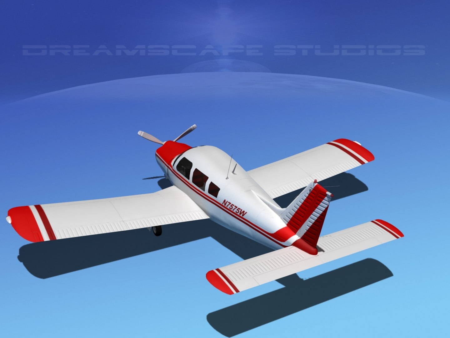 3d model propeller piper cherokee
