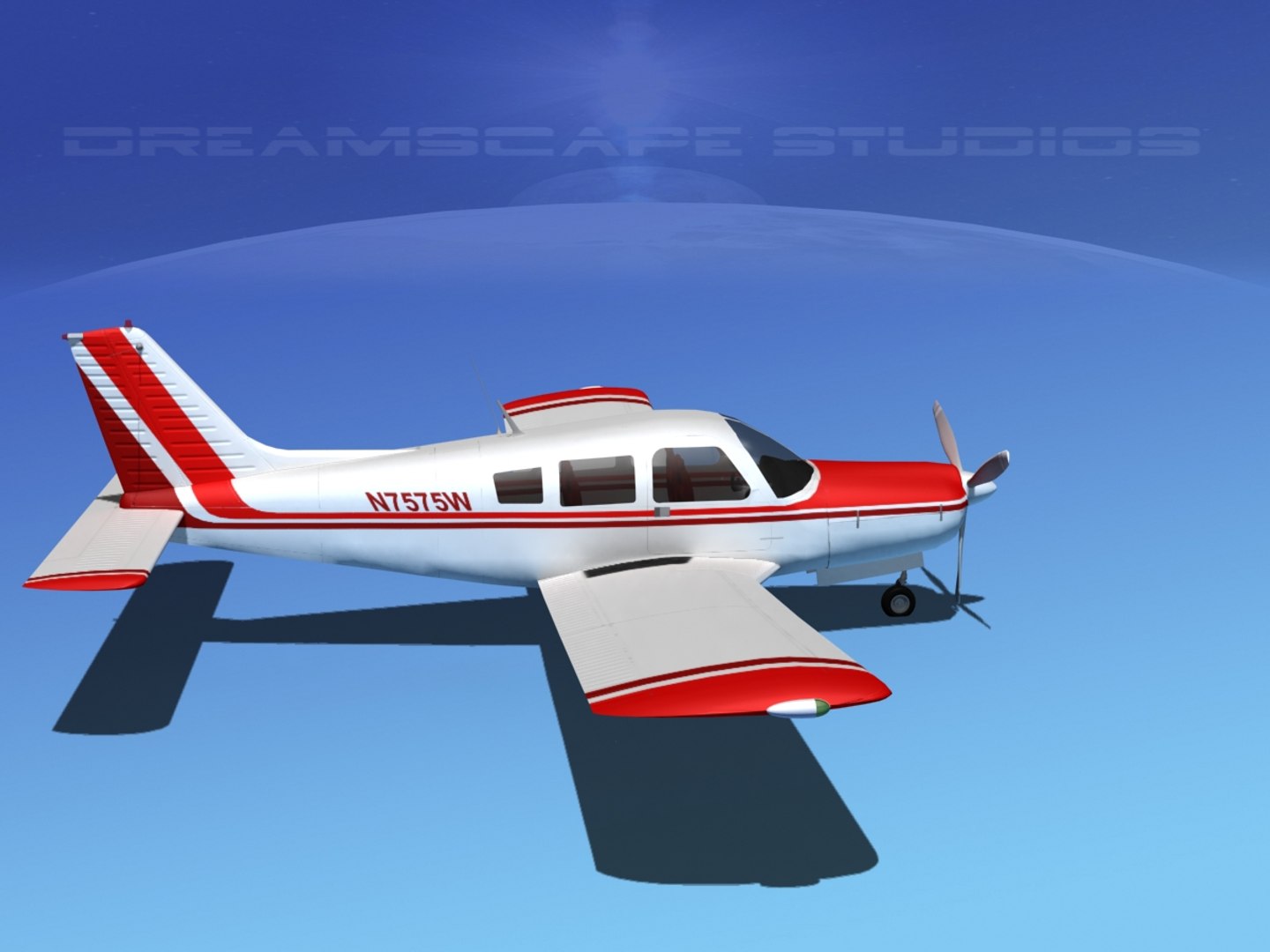 3d model propeller piper cherokee
