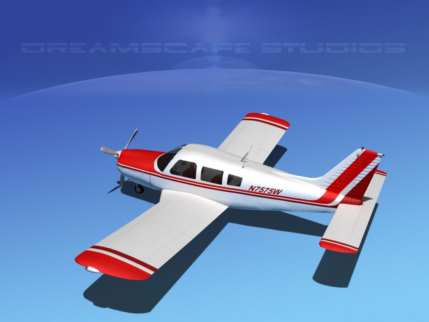 3d model propeller piper cherokee