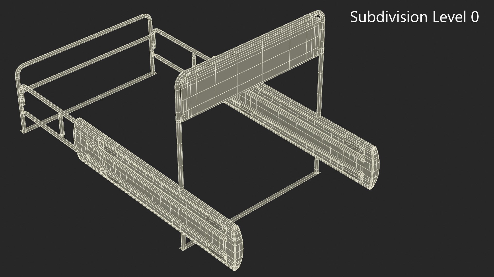 3D Bumper Cart Corral Yellow - TurboSquid 2028981