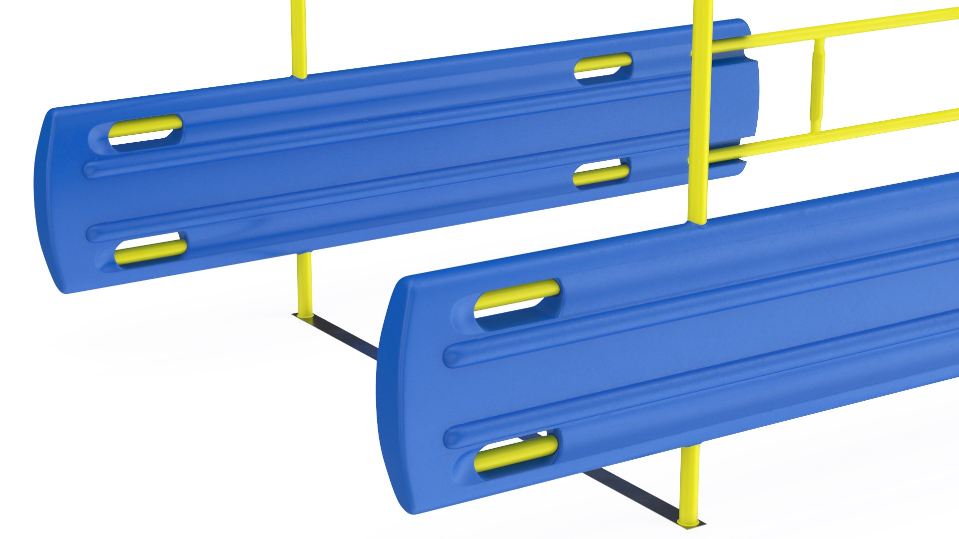 3D Bumper Cart Corral Yellow - TurboSquid 2028981