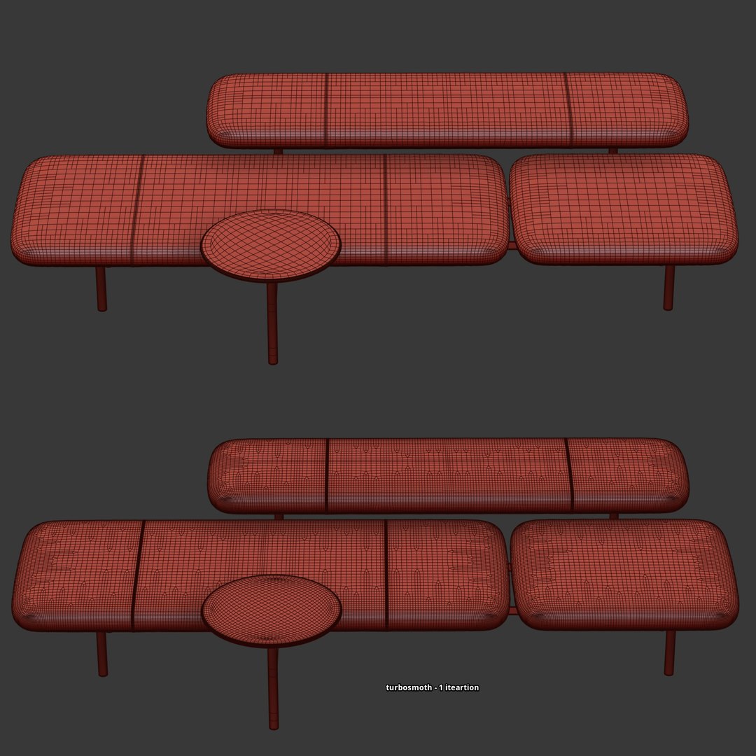 3D Kanso Bench Table - TurboSquid 1637900