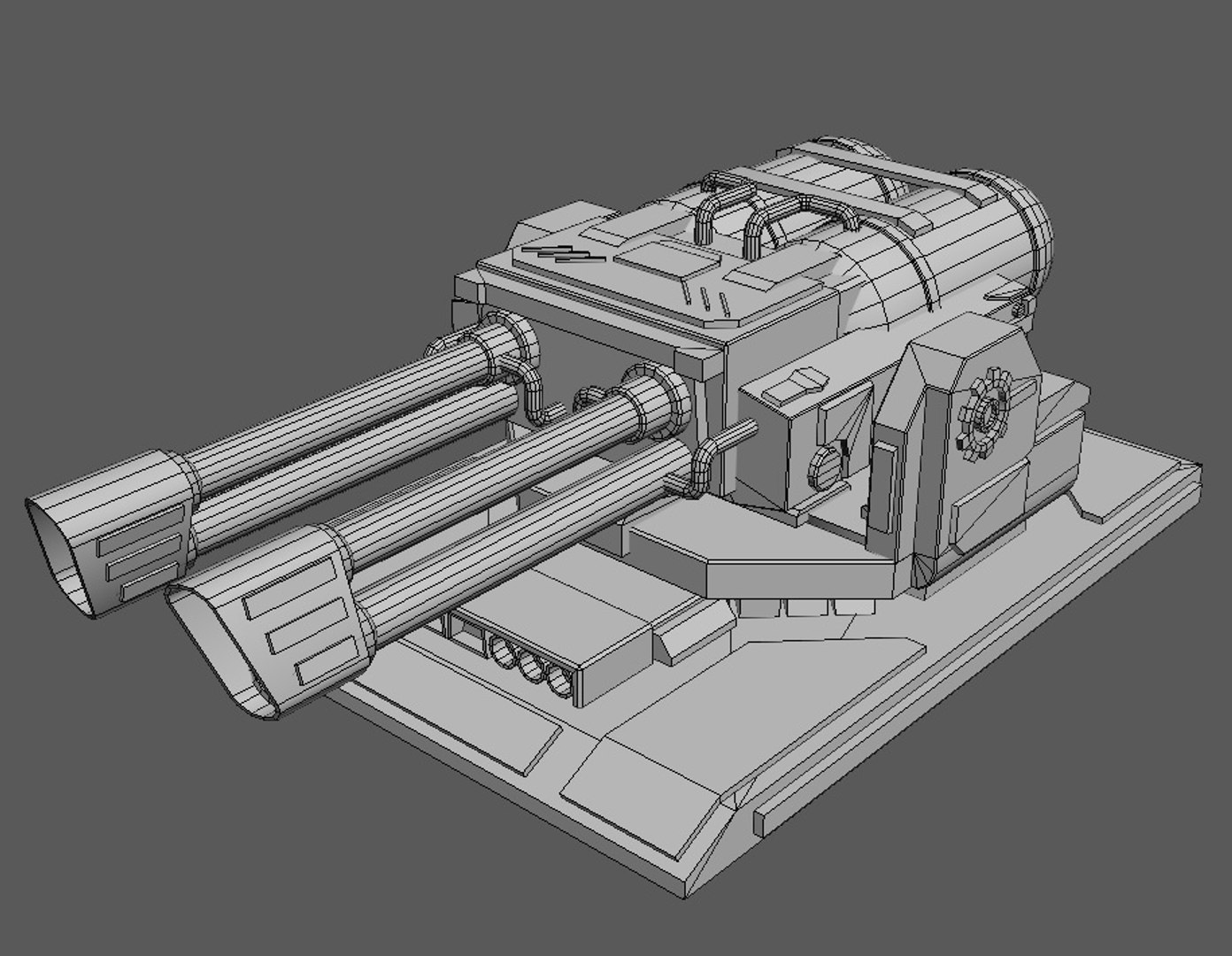 3d flameturret turret