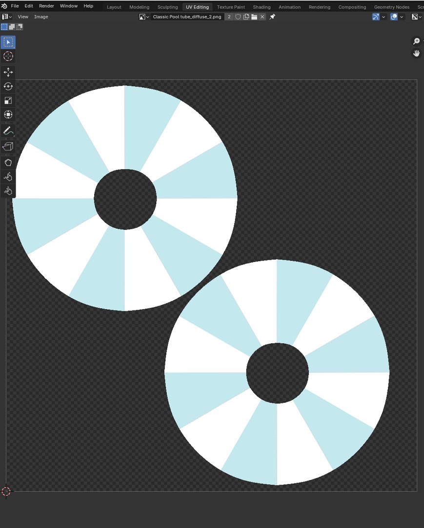 3D Classic Pool Tube Model - TurboSquid 2276211