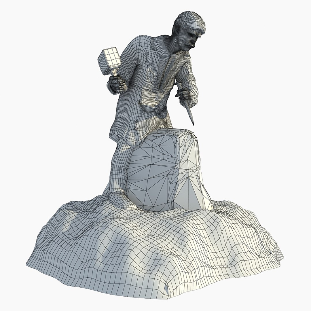 Stone Break Man 3D Model - TurboSquid 1339753