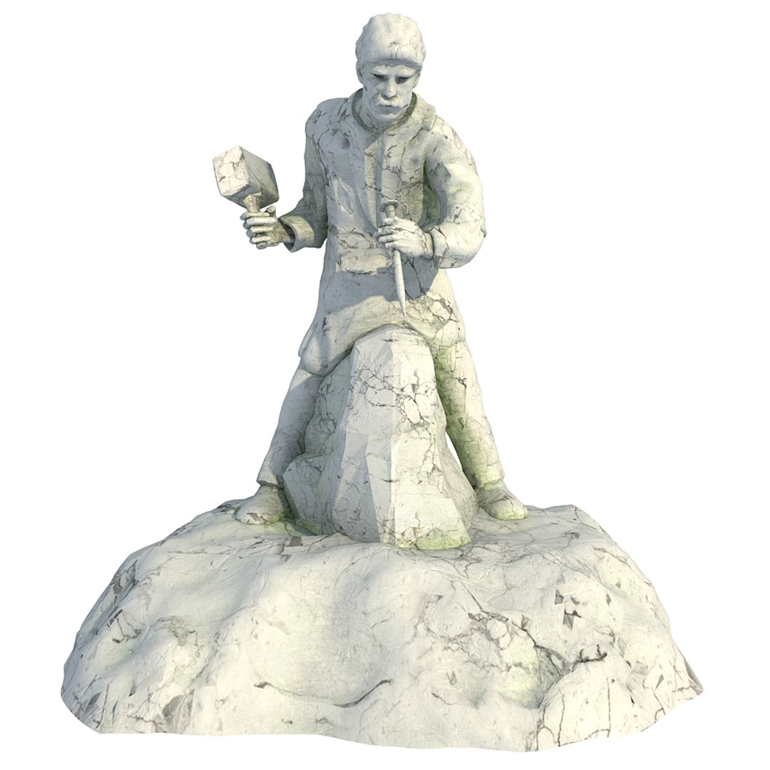Stone Break Man 3D Model - TurboSquid 1339753