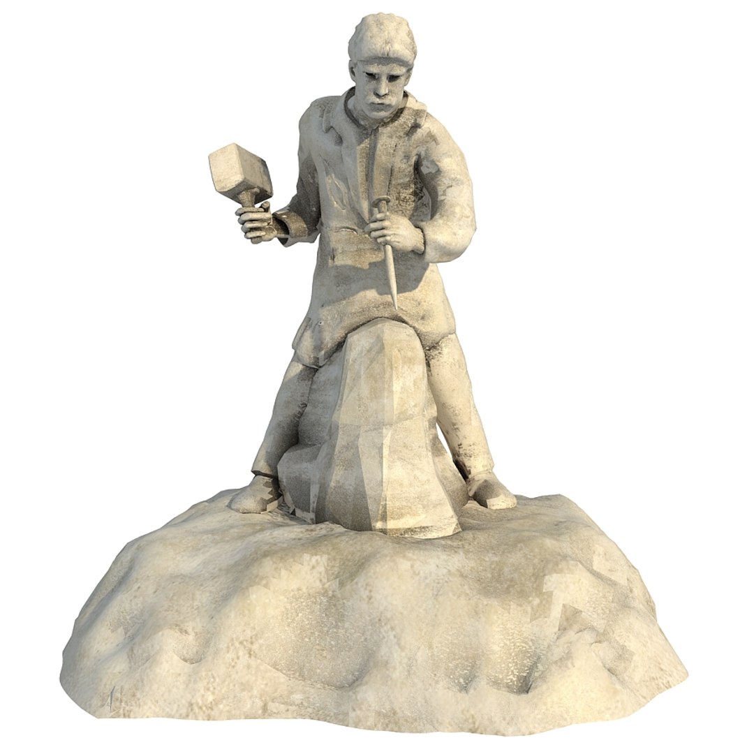 Stone Break Man 3D Model - TurboSquid 1339753