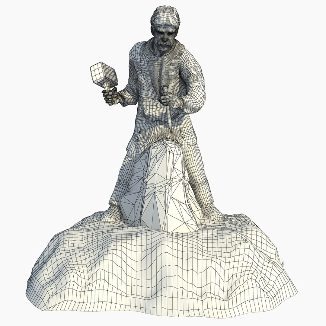 Stone Break Man 3D Model - TurboSquid 1339753