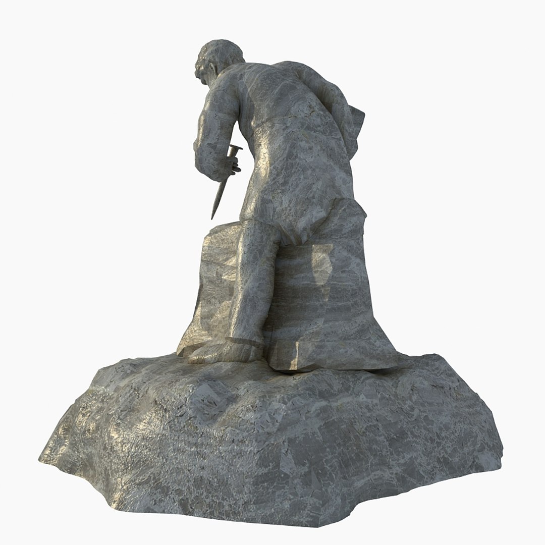 Stone Break Man 3D Model - TurboSquid 1339753