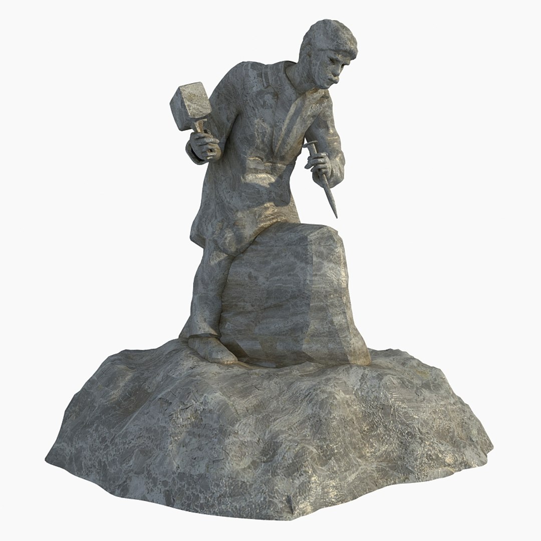 Stone Break Man 3D Model - TurboSquid 1339753