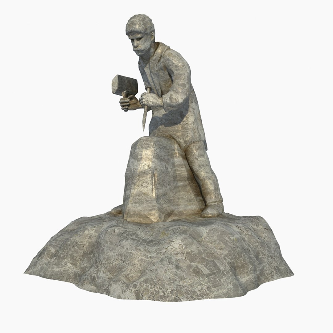 Stone Break Man 3D Model - TurboSquid 1339753