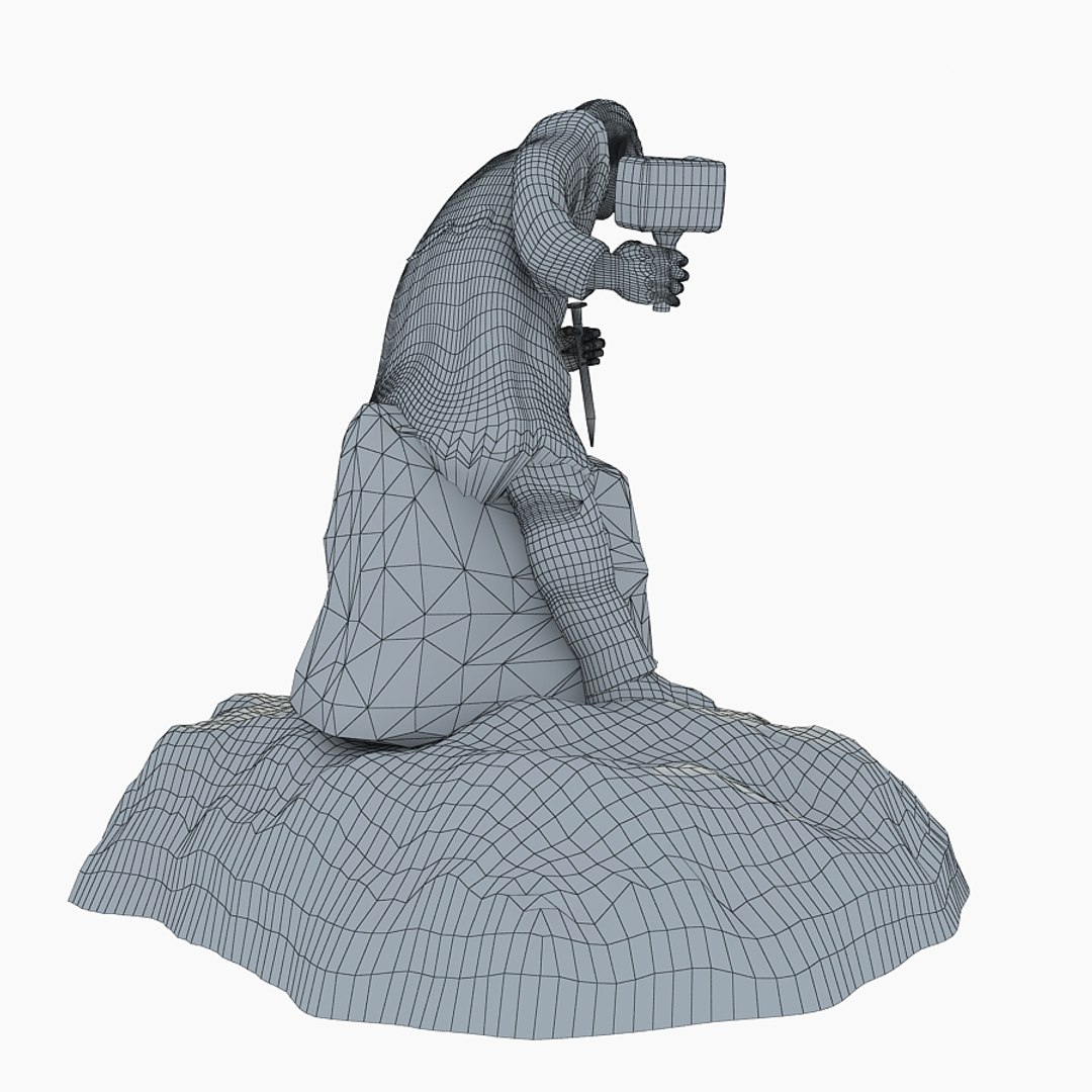 Stone Break Man 3D Model - TurboSquid 1339753