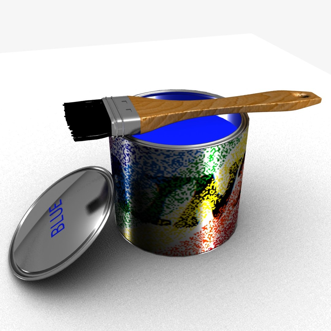 Paint brush 3D model - TurboSquid 1345481