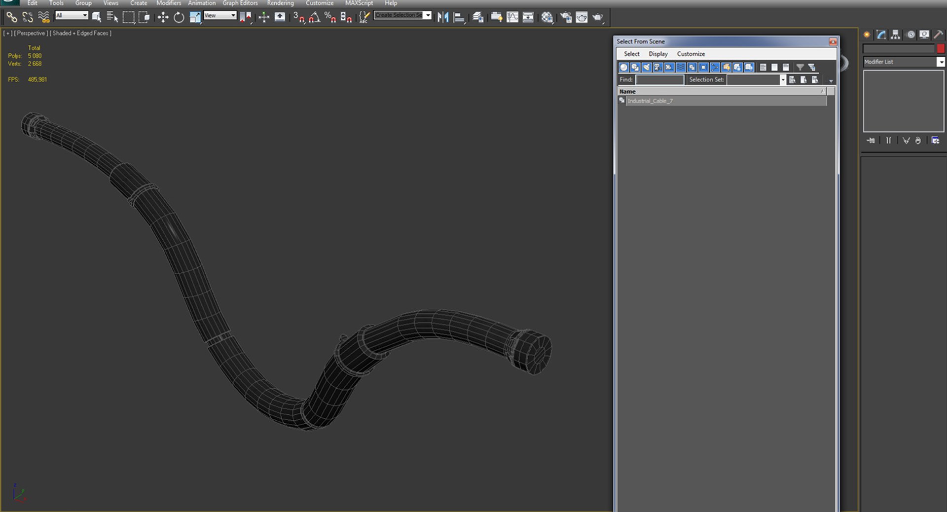 Industrial Cable 7 3d C4d