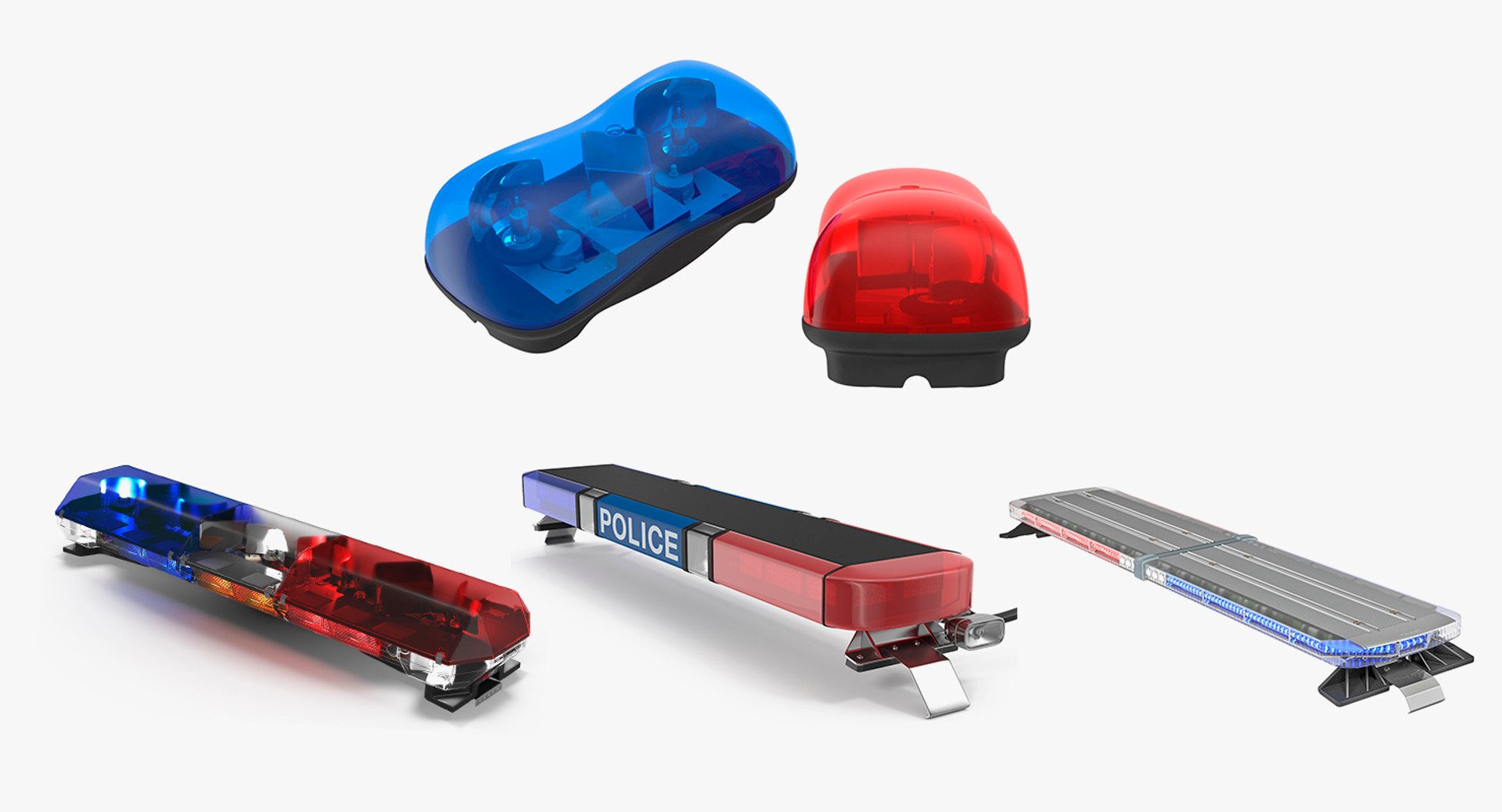 Legacy lightbars 3 police light 3D model - TurboSquid 1659488