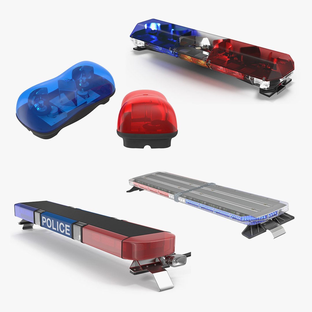 Legacy lightbars 3 police light 3D model - TurboSquid 1659488