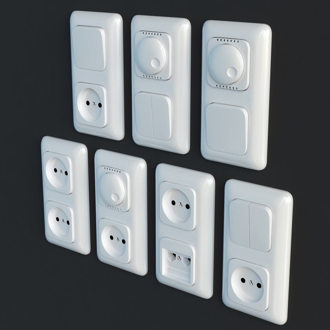3d Switches Sockets Titan