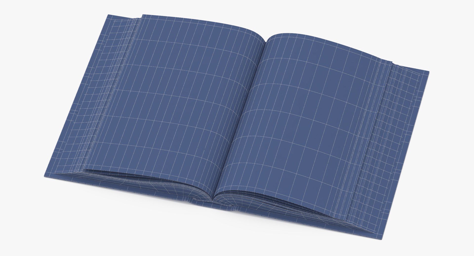 3d Classic Book 06 Open Model