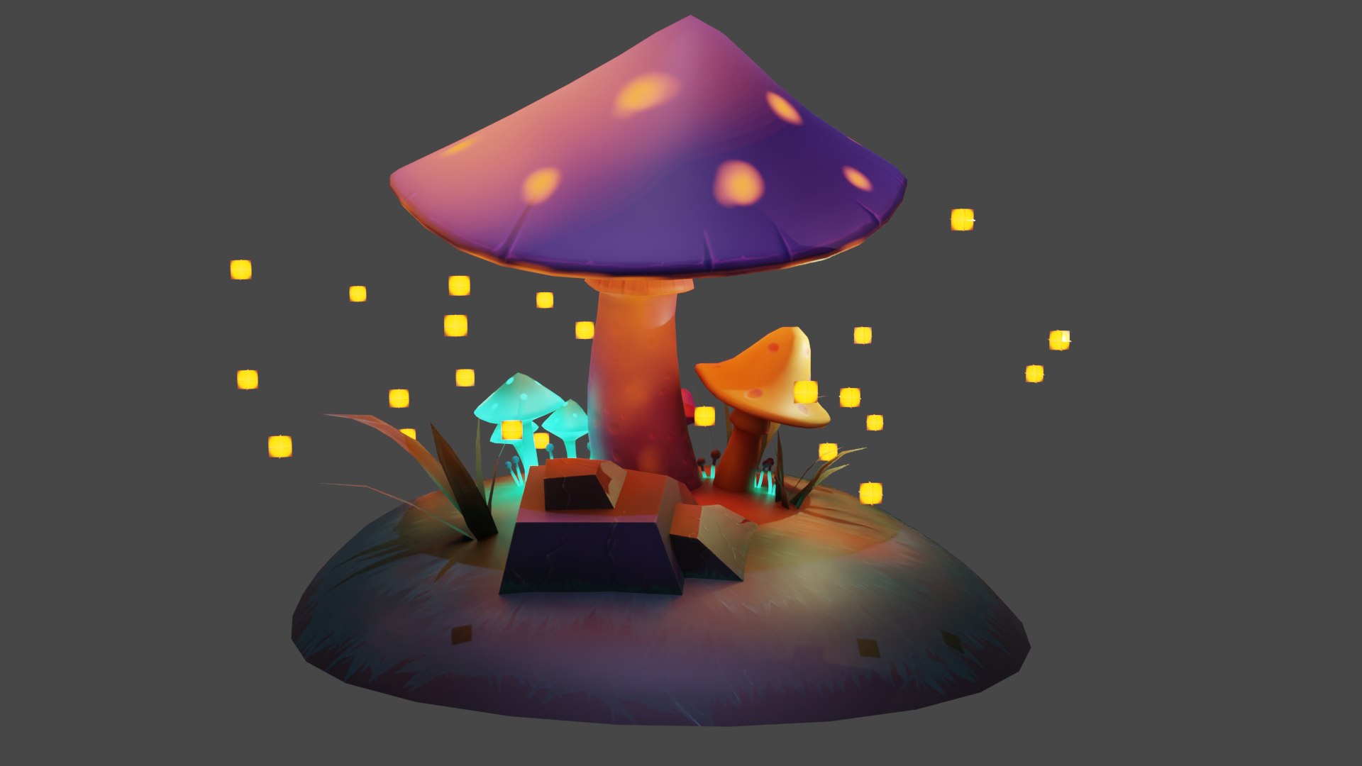 3D Mushroom Model - TurboSquid 2264977