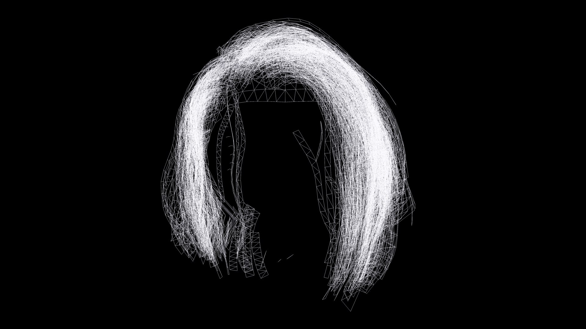 3D Female Messy Bob Hairstyle Low-poly - TurboSquid 2139427