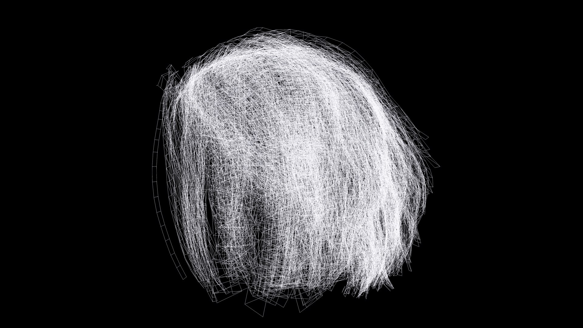 3D Female Messy Bob Hairstyle Low-poly - TurboSquid 2139427