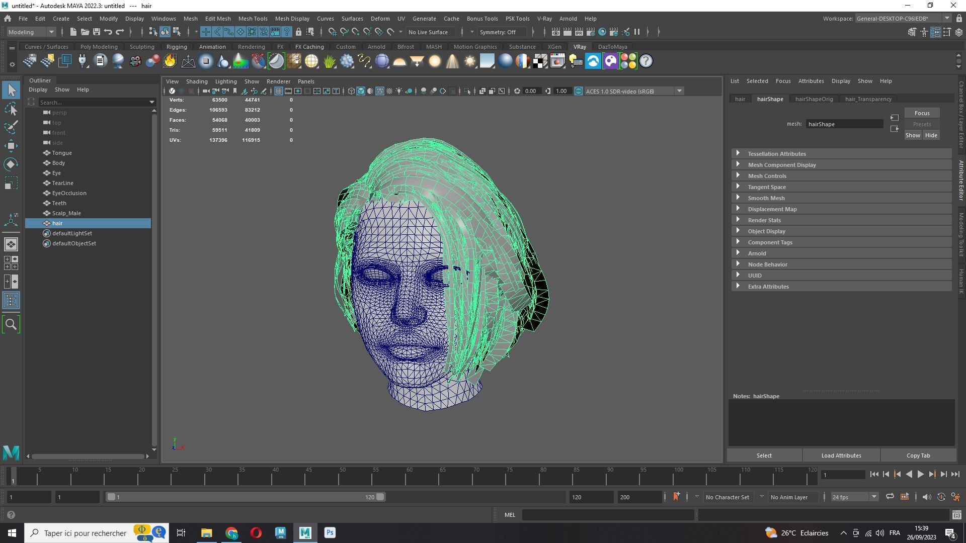 3D Female Messy Bob Hairstyle Low-poly - TurboSquid 2139427