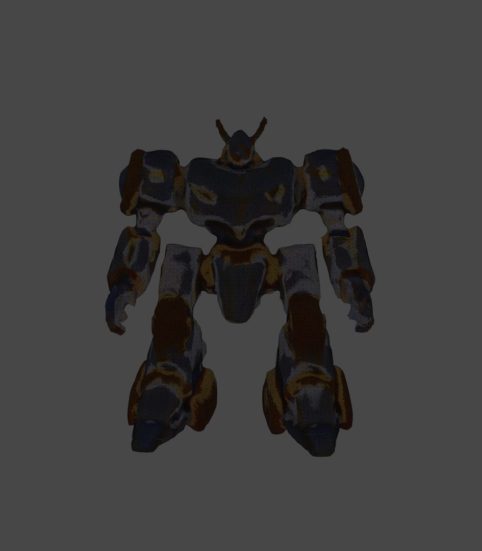 Damaged And Half Melted Mecha 3D Model - TurboSquid 2249468