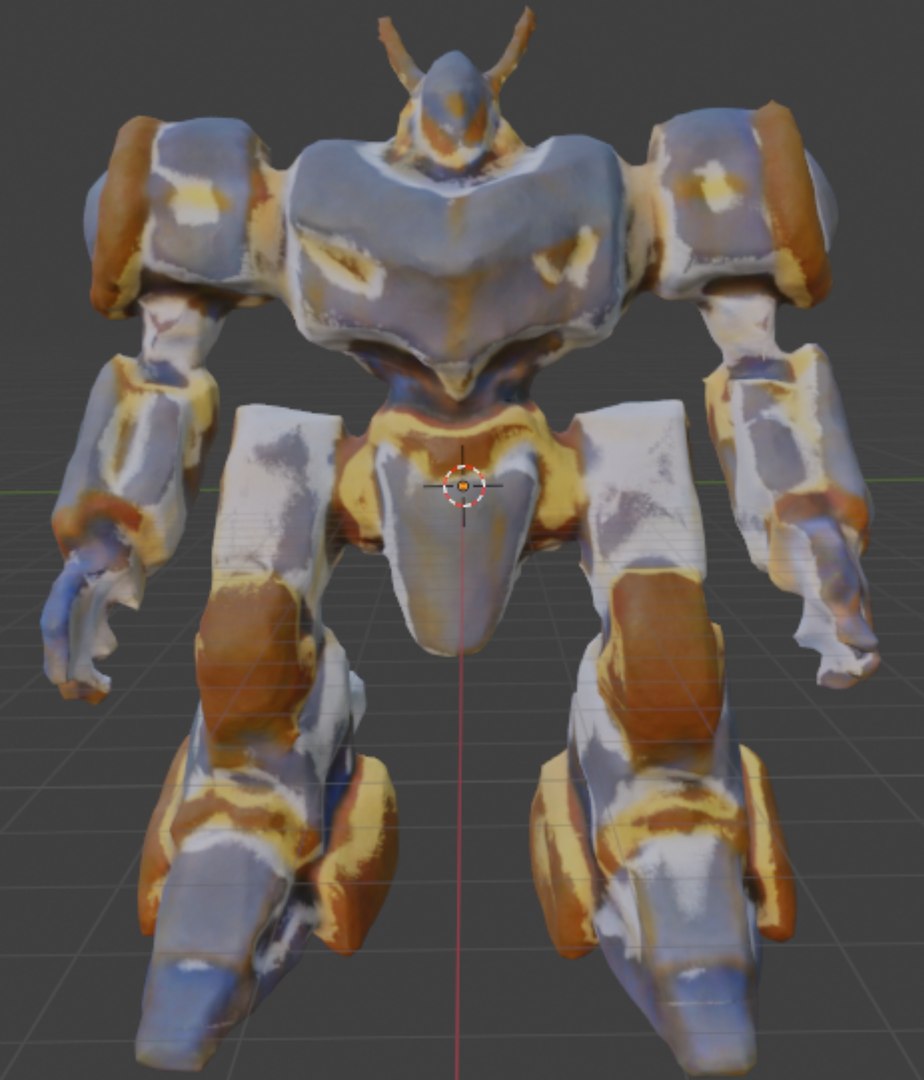 Damaged And Half Melted Mecha 3D Model - TurboSquid 2249468