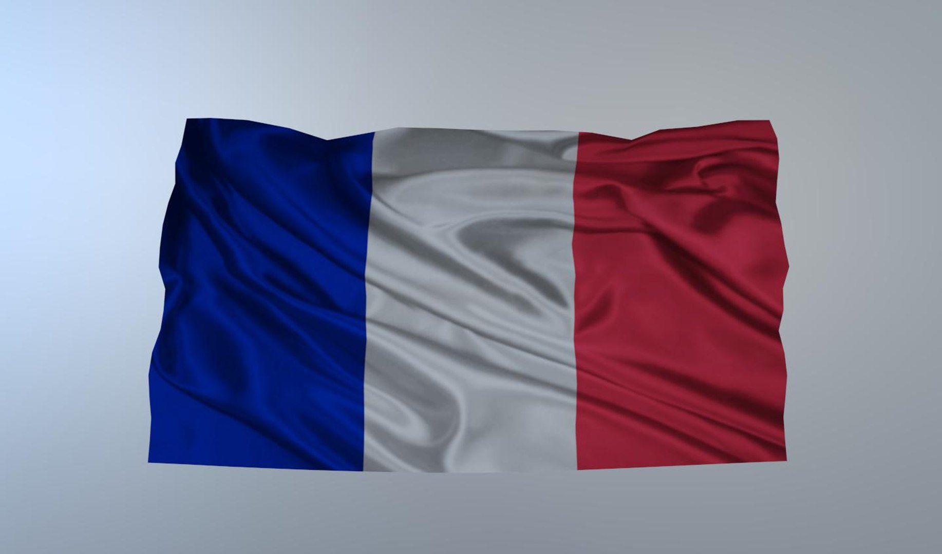 3D French Flag Model - TurboSquid 1239781
