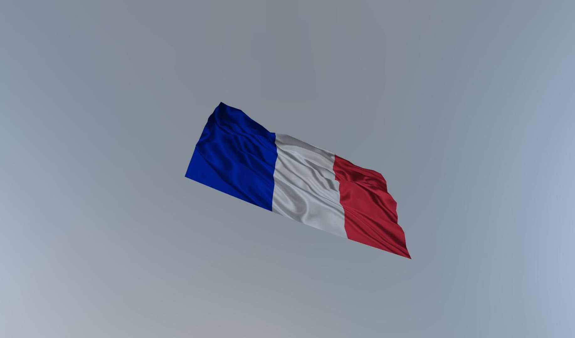 3D French Flag Model - TurboSquid 1239781