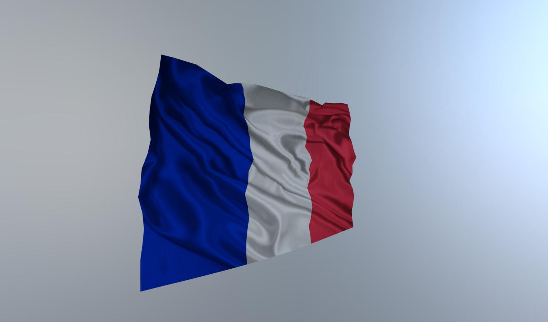 3D French Flag Model - TurboSquid 1239781