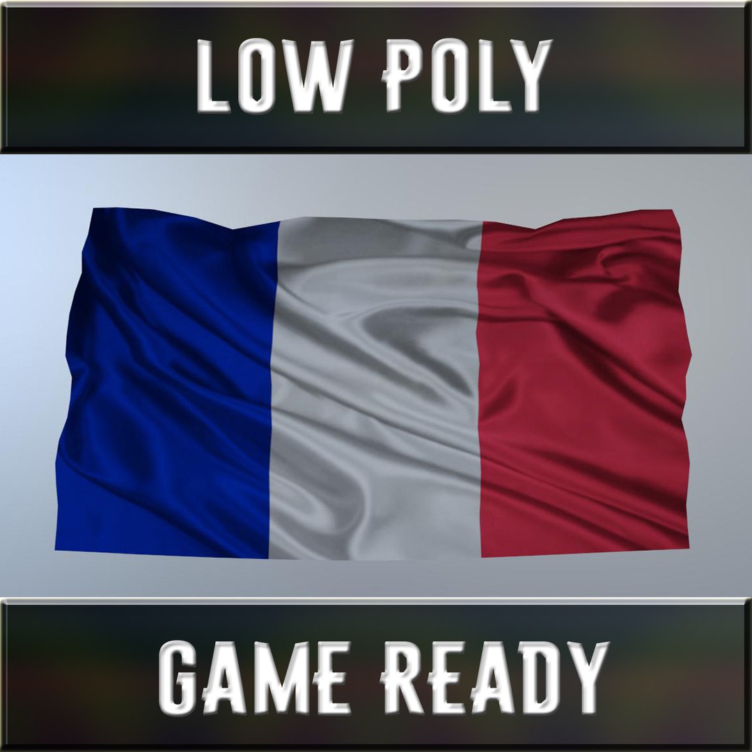 3D French Flag Model - TurboSquid 1239781