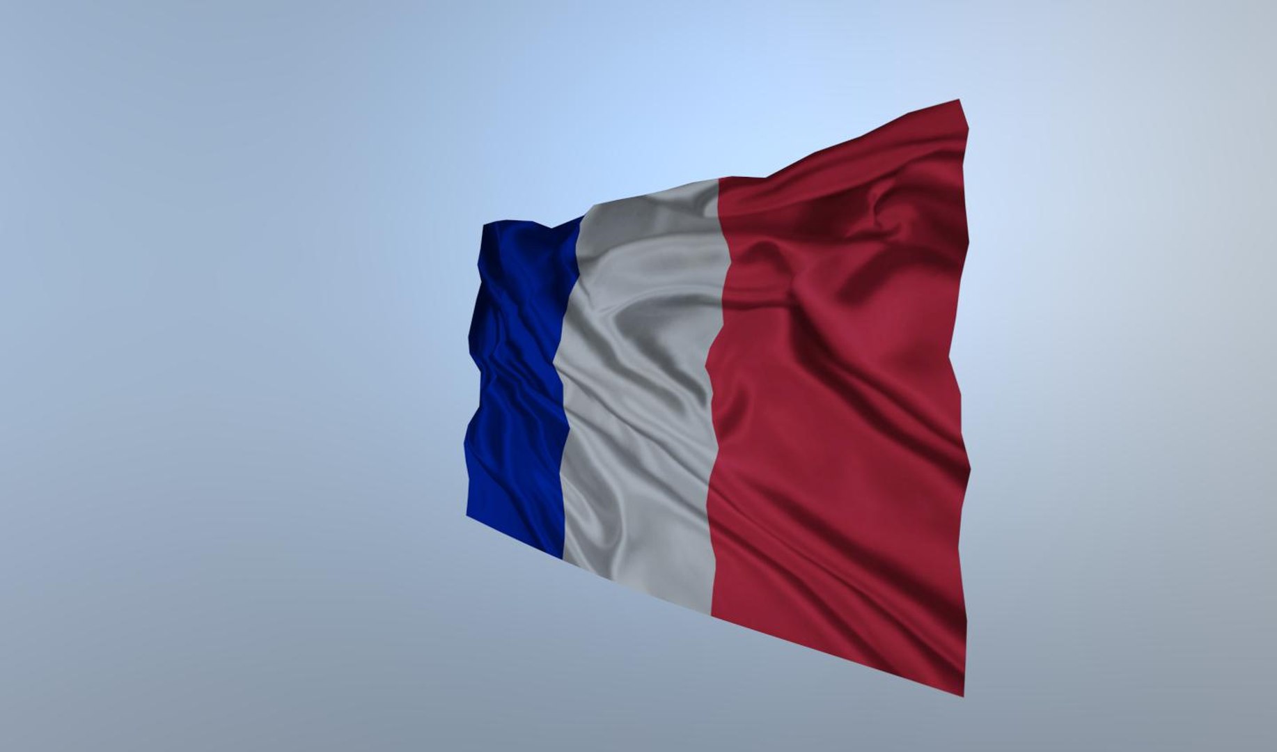 3D French Flag Model - TurboSquid 1239781