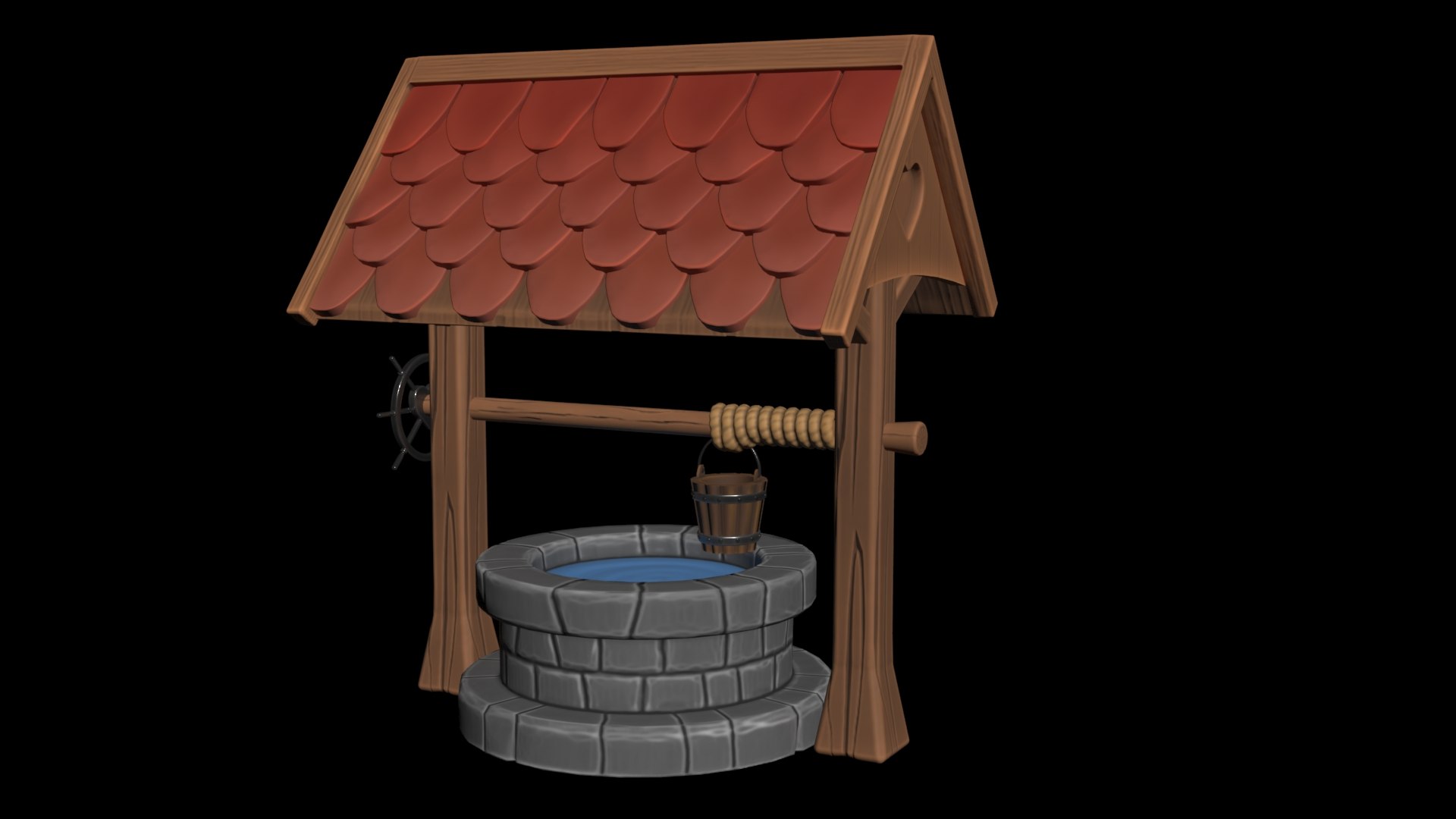 3D Stylized Water well - TurboSquid 1946106
