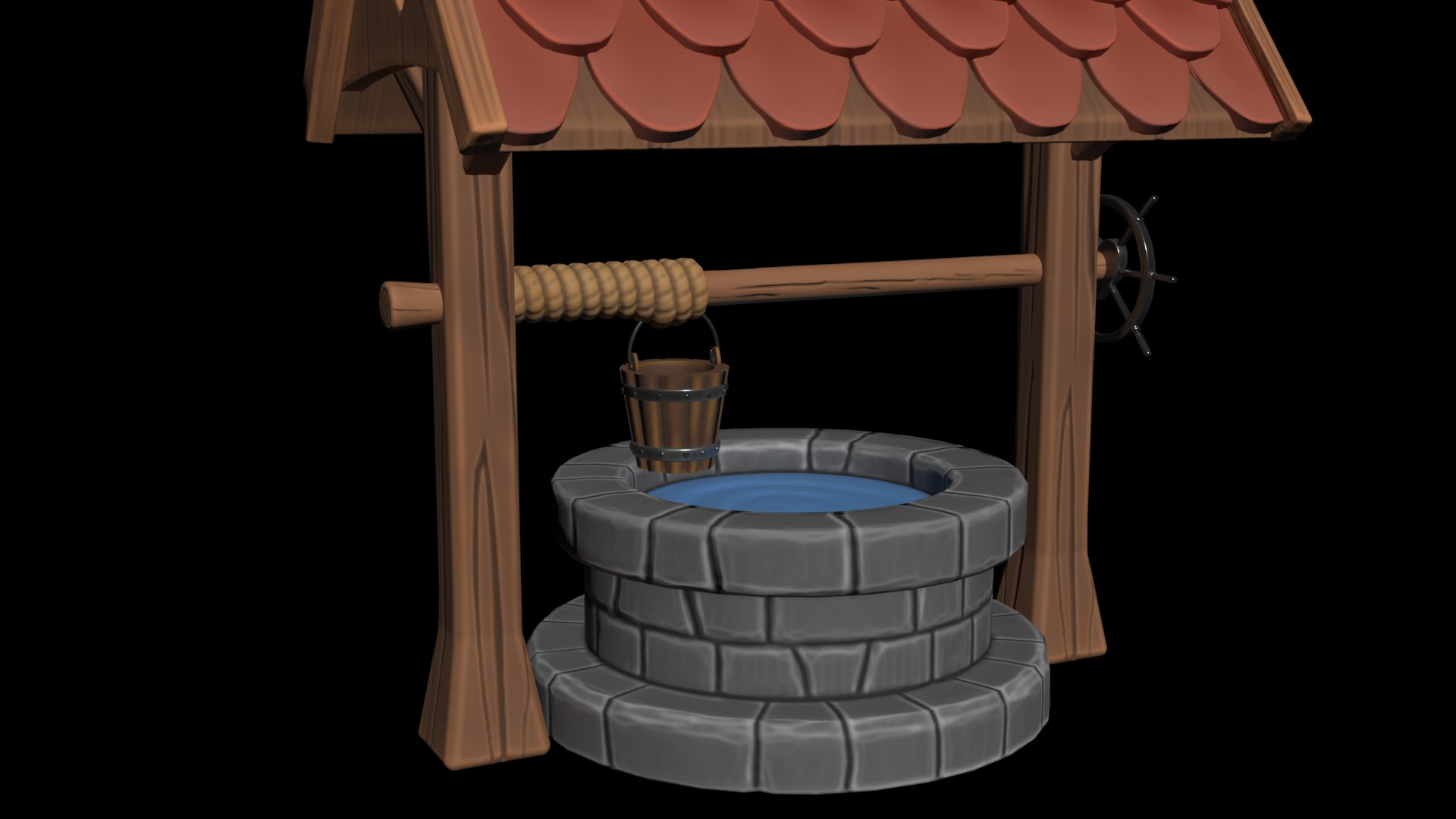 3D Stylized Water well - TurboSquid 1946106