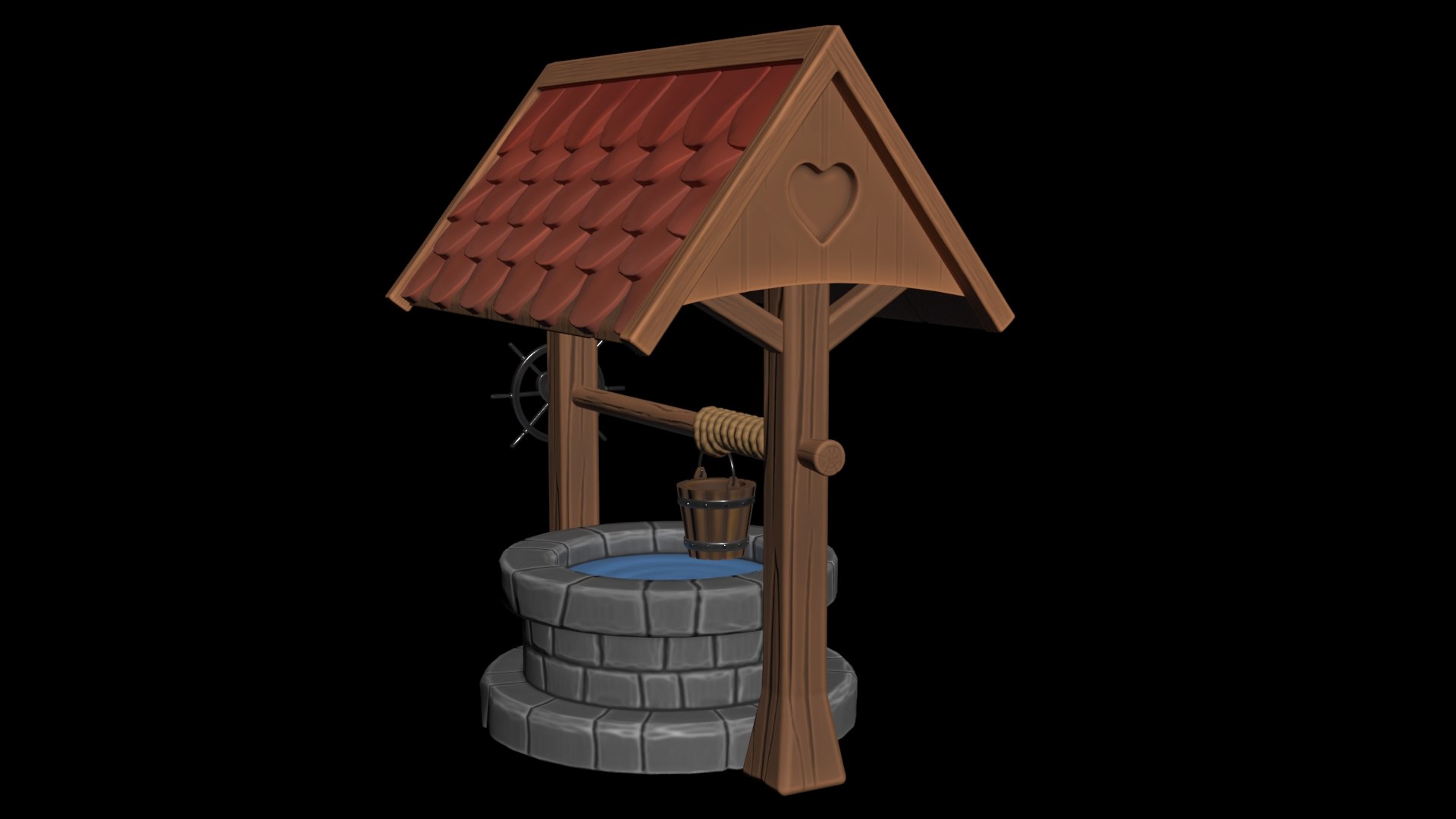 3D Stylized Water well - TurboSquid 1946106