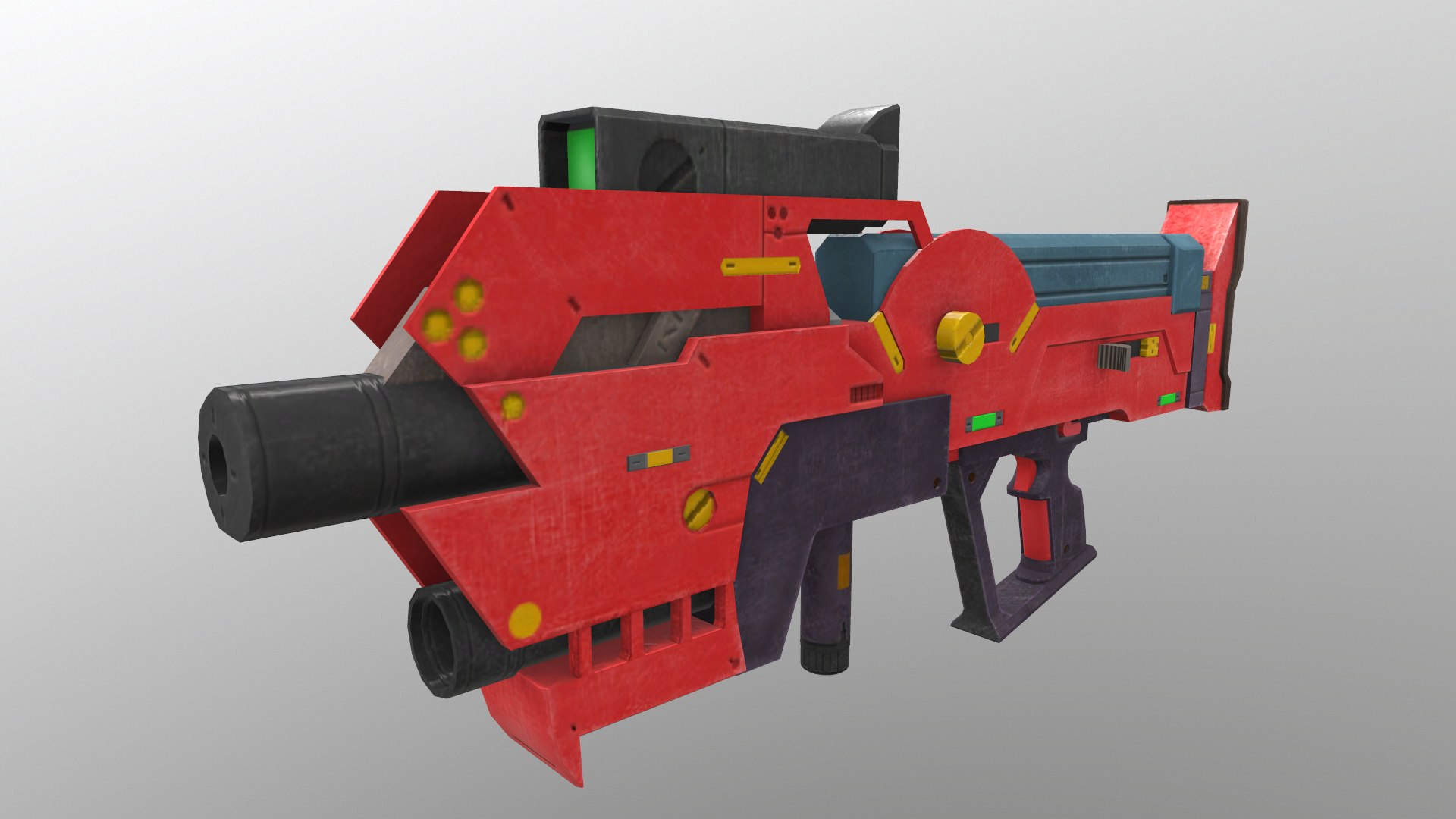 Machine Gun Level 4 3D Model - TurboSquid 2191416