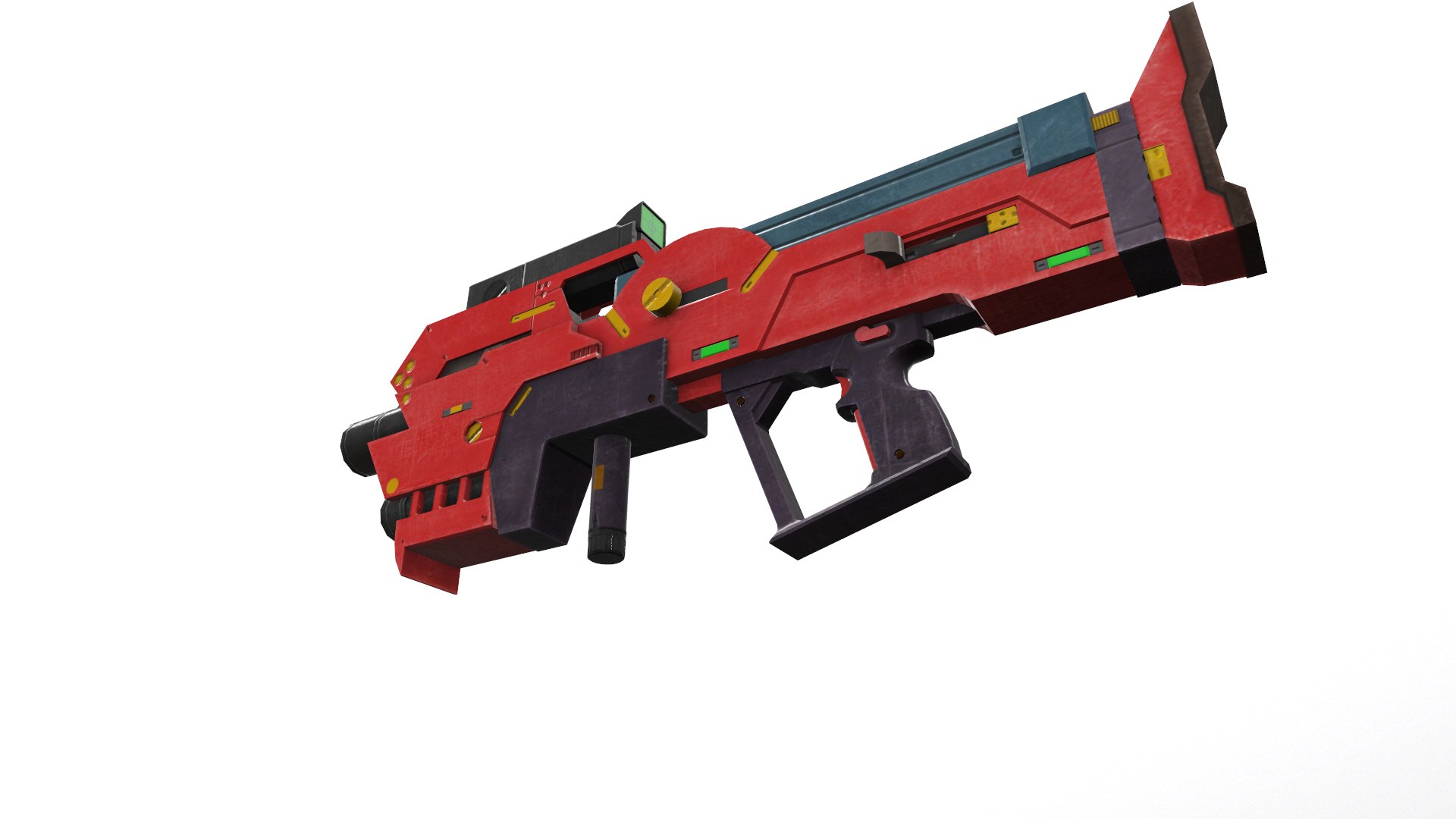 Machine Gun Level 4 3D Model - TurboSquid 2191416