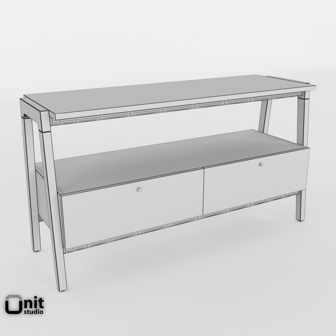 Scandinavian Modernism Media Consolle 3D Model - TurboSquid 1253481