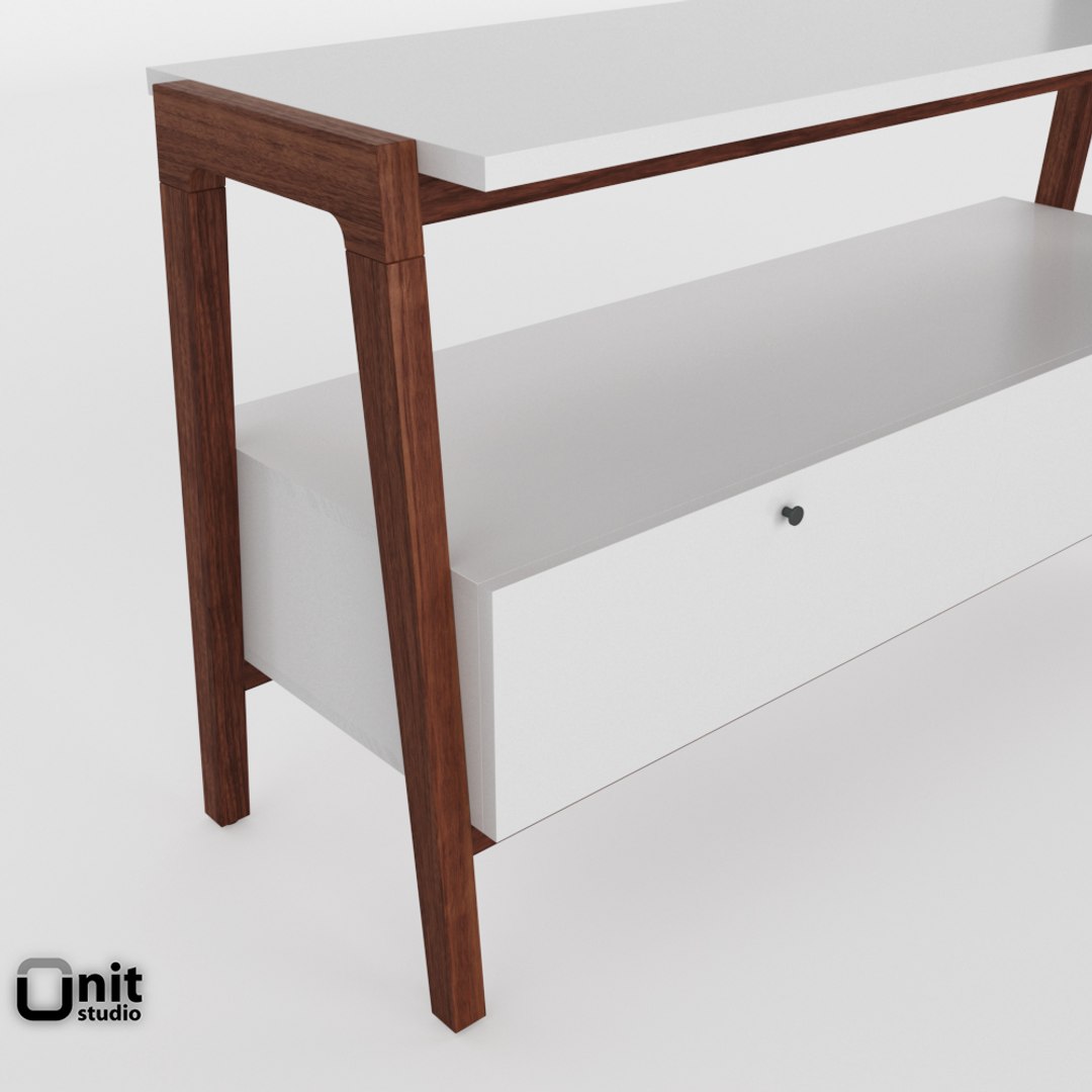 Scandinavian Modernism Media Consolle 3D Model - TurboSquid 1253481