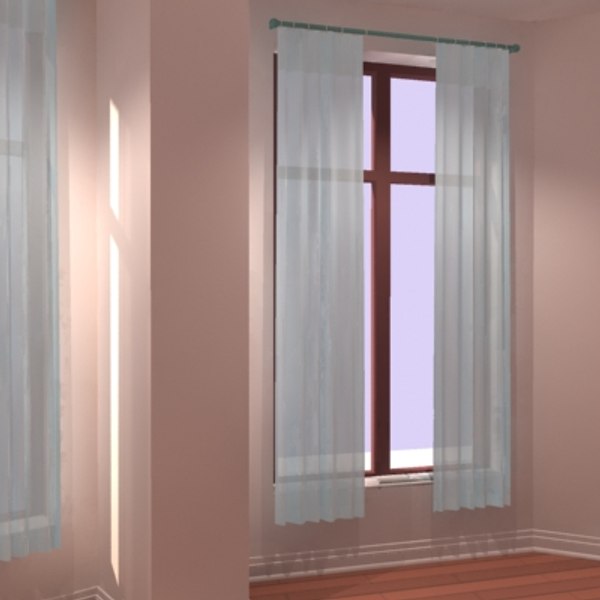 window curtain 3d model