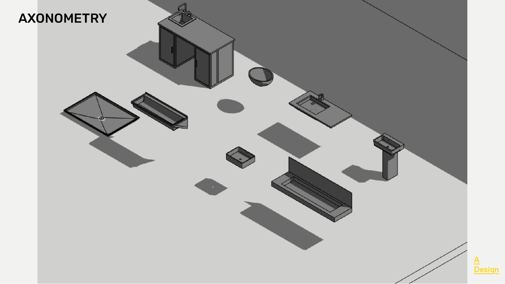 3D Washbasins - Pack Of Revit Families Model - TurboSquid 2017243