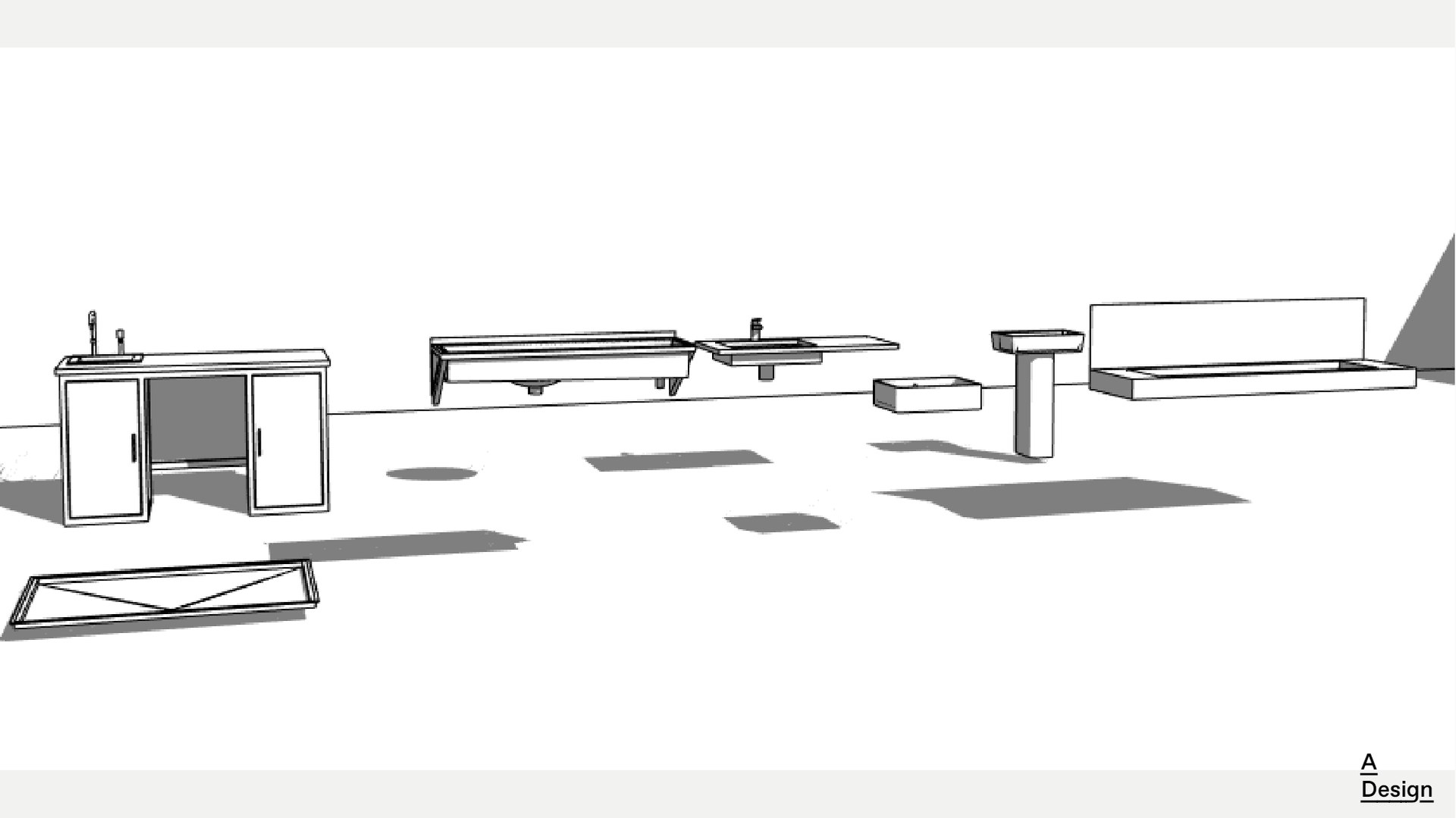 3D Washbasins - Pack Of Revit Families Model - TurboSquid 2017243