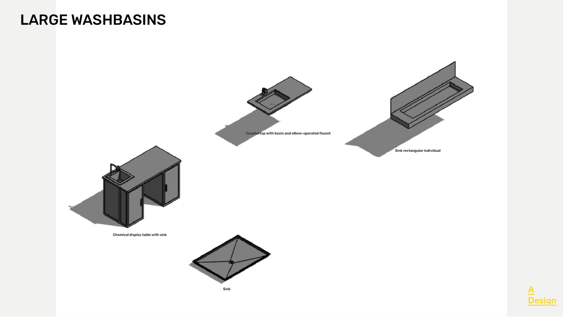 3D Washbasins - Pack Of Revit Families Model - TurboSquid 2017243